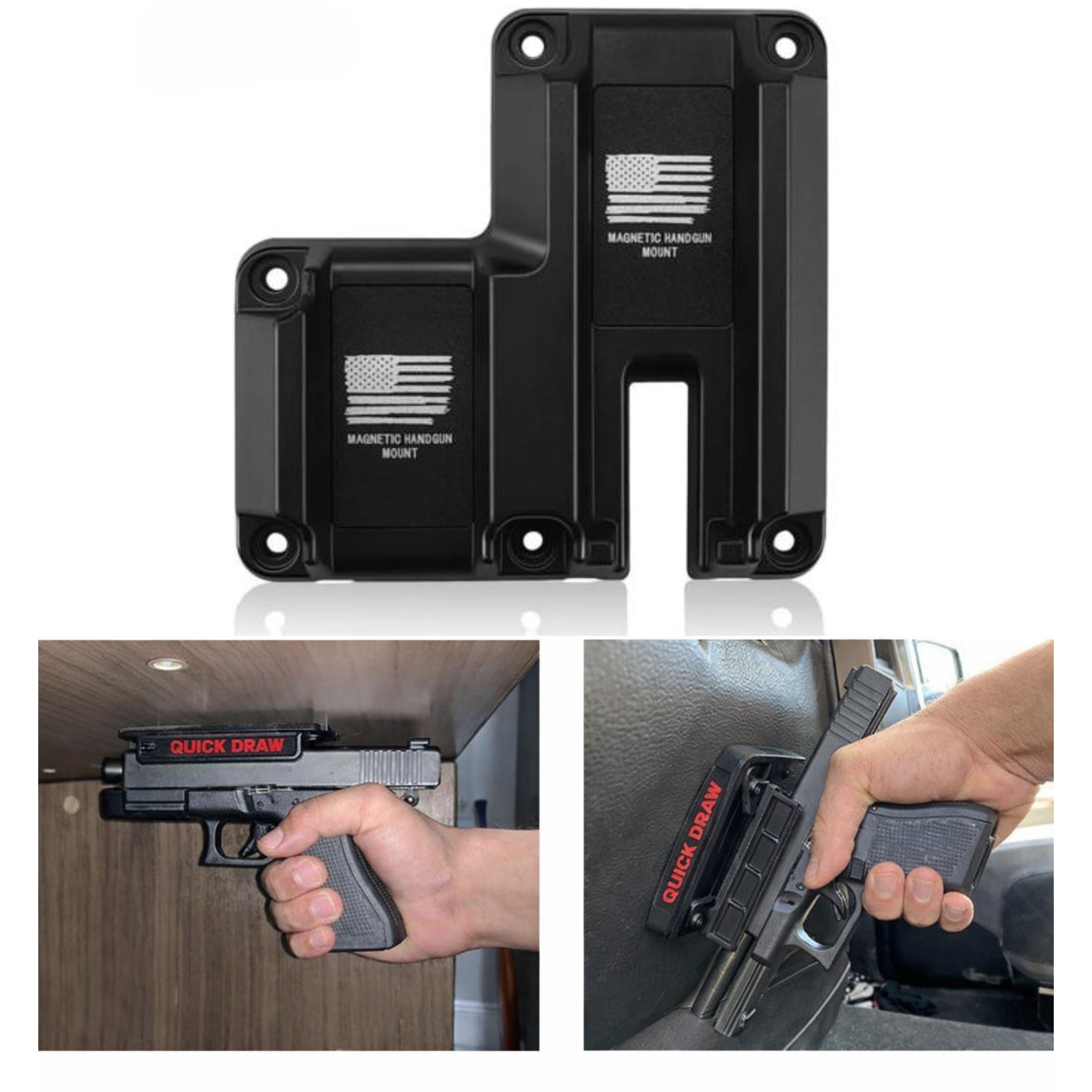 Tactical Magnetic Quickdraw Pistol Loader Mount With Mag Space – Chaser.pk