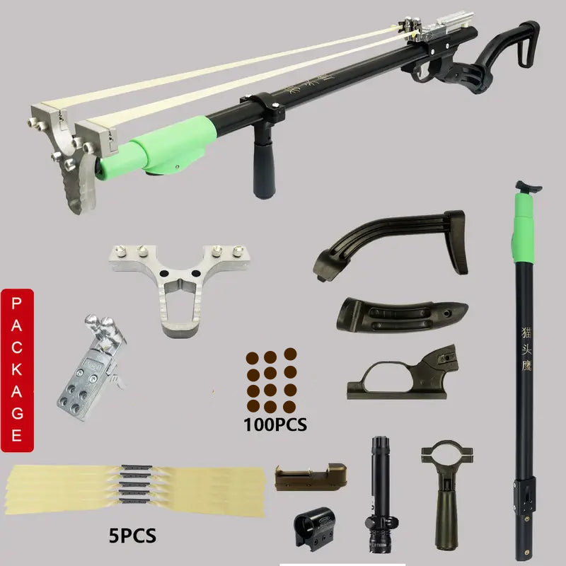 Powerful Outdoor Distance Shooting Laser Bow Hunting Slingshot With 5P ...