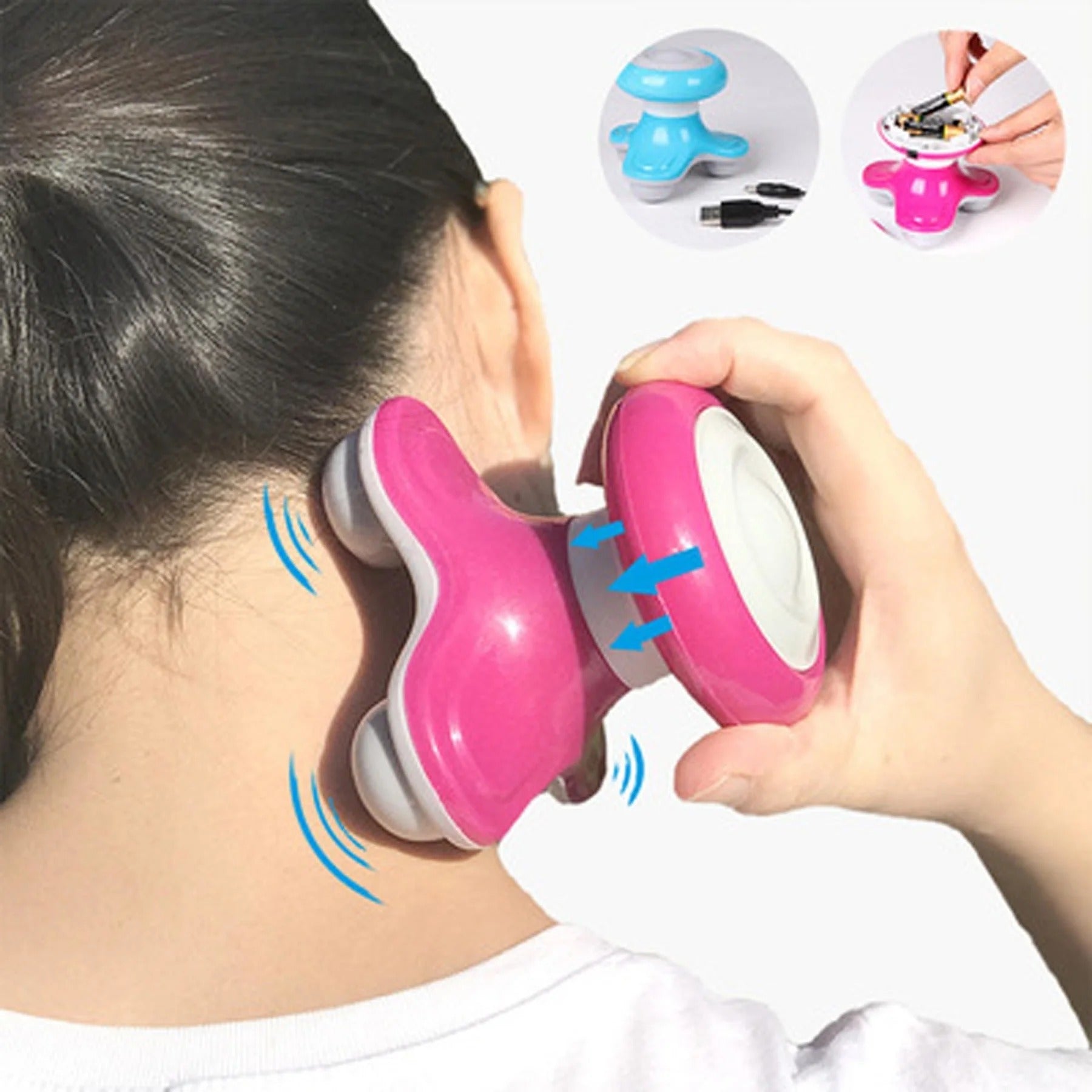 Multifunctional Full Body Vibration Mini Massager 2PCS Pack – Chaser.pk