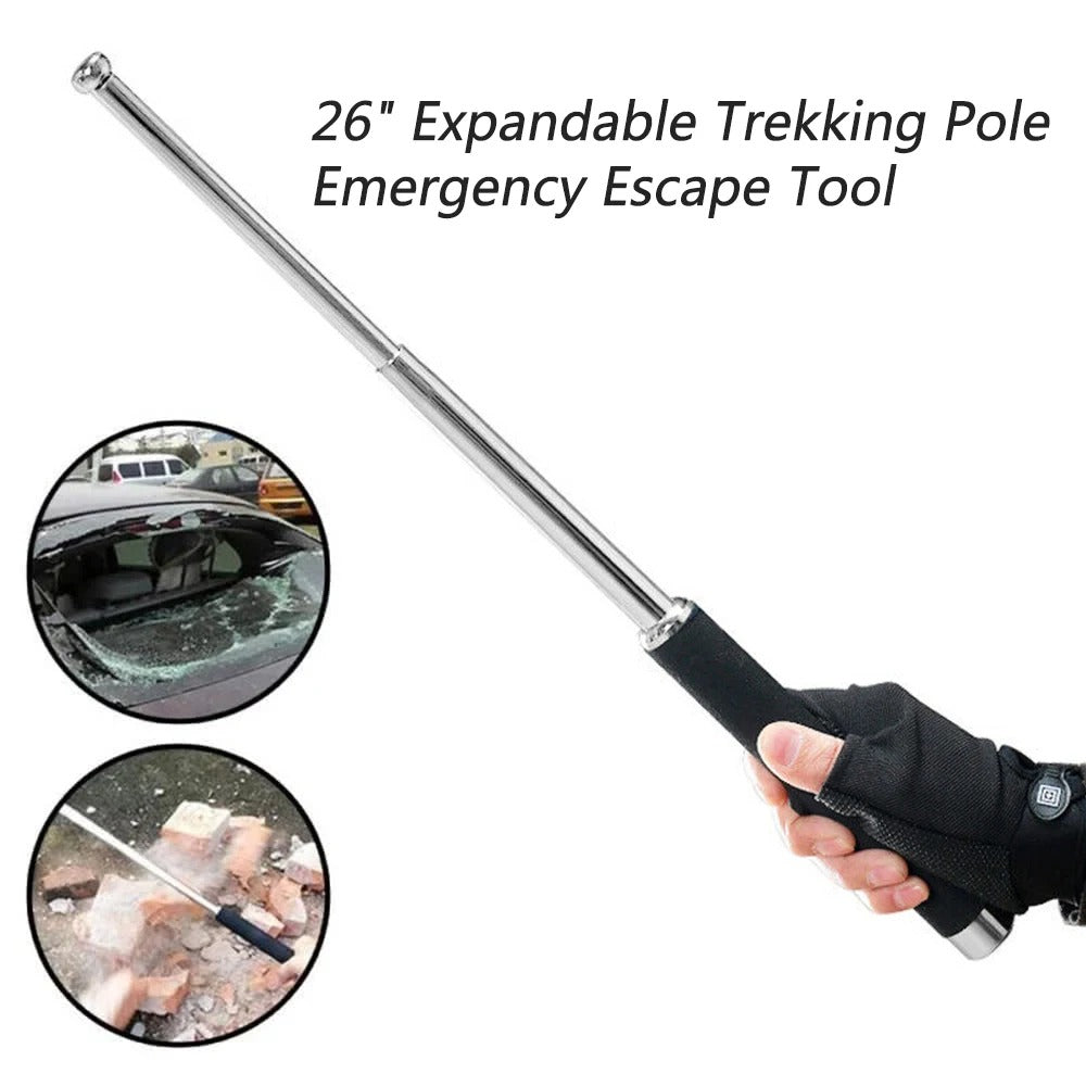 YRG Multi-functional Trekking Pole Emergency Escape Tool Expandable 26 ...