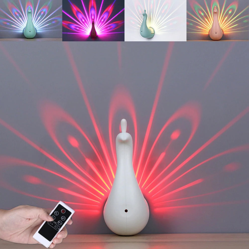 Peacock Led Projector Wall Lights For Bedroom – Chaser.pk